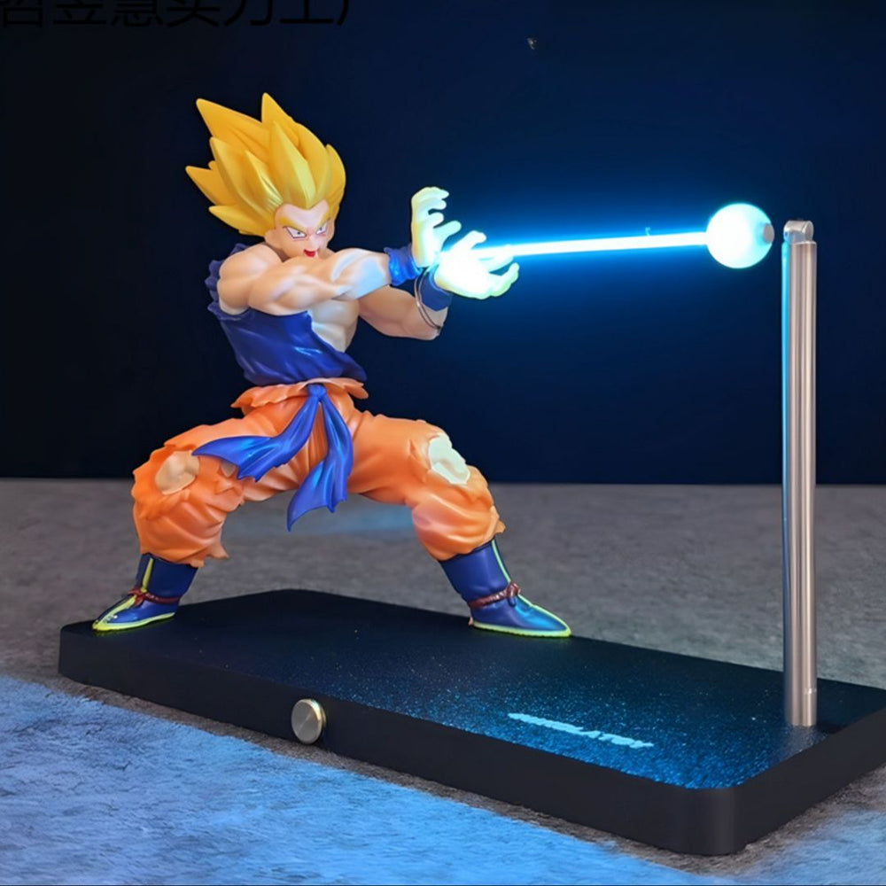 Dragon Ball Z Goku Kamehameha Magnetic Touch Night Light – LED Desk La ...