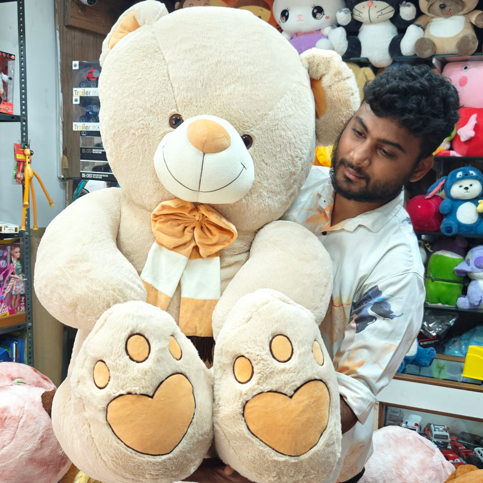 5 FEET CREAM IMPORTED TEDDY BEAR – Bommaikadai78